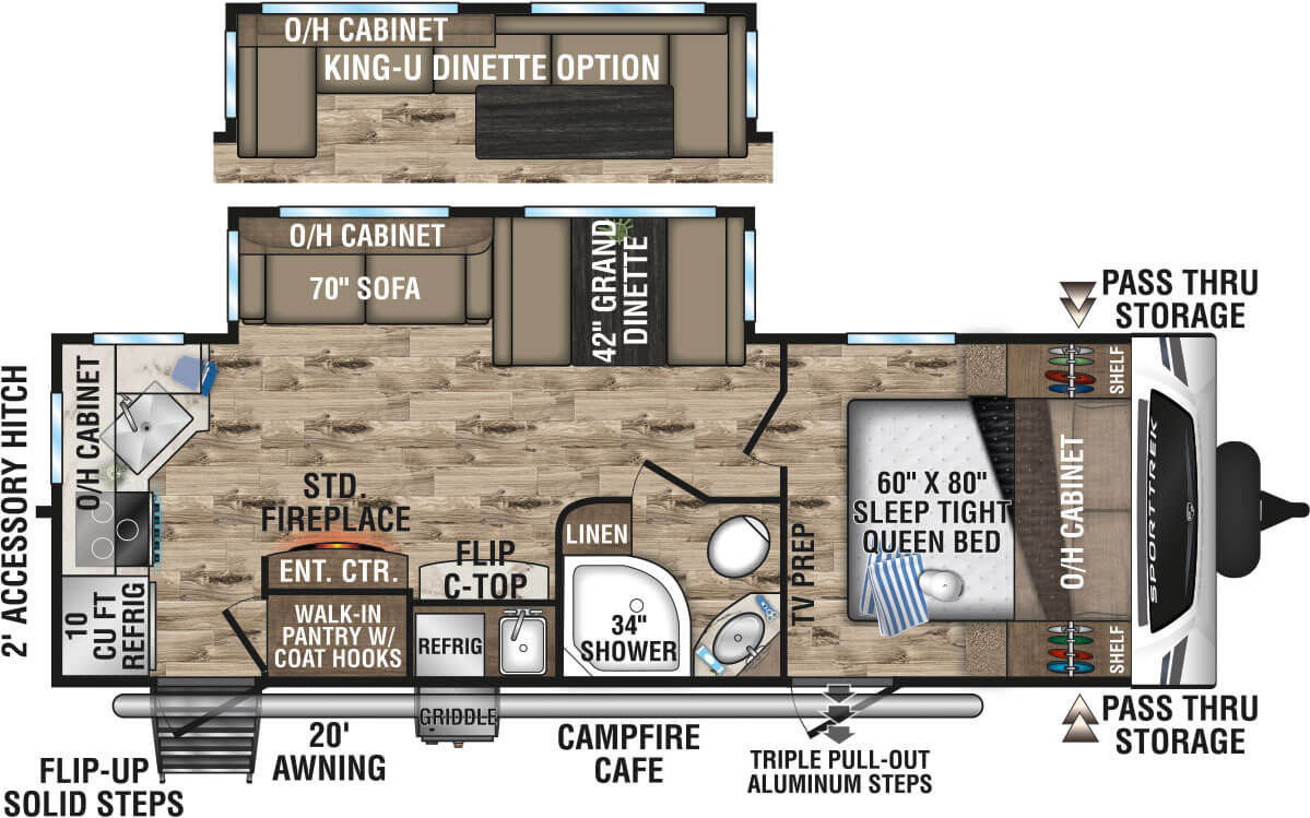 Travel Trailer Floor Plans